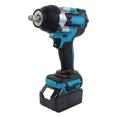 China High Torque 21V Cordless Electric Impact Wrench Industrial Grade Brushless Rechargeable Truck Tires Repair Tool for sale