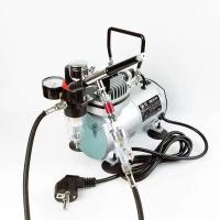 Quality Portable Powerful Rechargeable Mini Compressor Airbrush Kit Moisture Trap Auto for sale