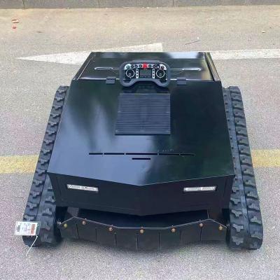 China Crawler Self-Propelled Cordless Industrial Grade 16HP Vertical Axis 4-Stroke Petrol Lawn Mower 4km/h Forward Speed Flail Cutting for sale