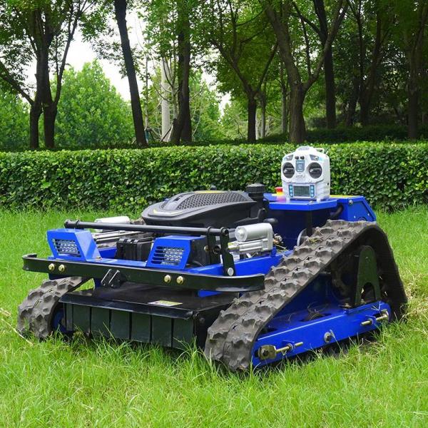 Quality Factory Price AWY-550 Industrial Grade 4-Stroke Petrol Remote Control Crawler Lawn Mower for Orchard & Garden for sale