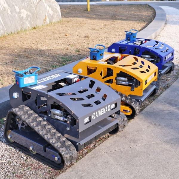 Quality All-Terrain Remote Control Agricultural Self-Propelled Mower 224CC High HP 550MM for sale