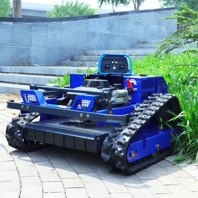 China Remote Control Cordless Self Propelled Industrial DIY Mower AWY-550 Crawler All-terrain Simple Operation High Efficiency CE EPA for sale