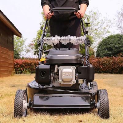 China 2-Stroke Manual Cordless Diesel Lawn Mower 196cc Engine Industrial Grade Hand Push with Grass Box Feature for sale
