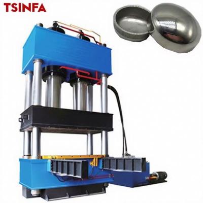 China Customized Large Boiler Head Metal Stretching and Forming Hydraulic Press / 3200t Three-beam Four-column Hydraulic Press for sale