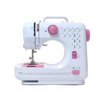 China Hot-Selling Mini Portable Sewing Machine | 12-Thread Overlock | Household Sewing with Thick Material & Buttonhole Function for sale