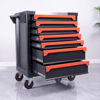 China Mobile Heavy-Duty Rolling Mechanic Garage Tool Cabinet with 7 Drawers Customizable ODM/OEM/OBM for sale