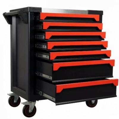 China CE 6/7 Drawers Cold Rolled Steel Damping Slide Cabinet Cart Storage Tool Trolley with 201 Pcs Tool Sets OEM 3-Year Warranty for sale