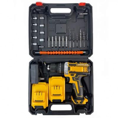 China Professional Supplier Industrial Grade Cordless Drill 21V Brush Motor Keyless OEM Customizable 25N.m Max Torque 10MM Drilling for sale