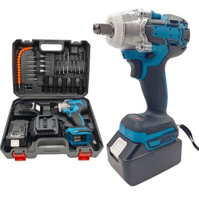 China 21-Volt Industrial Grade Compact Cordless Impact Wrench with 3.0Ah Lithium-Ion Battery 4 Drive 600N.M Max Torque Torque Wrench for sale