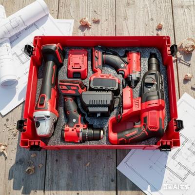 China Wireless Electric Tool 4-in-1 Combo Set, Suitable for Decoration and Maintenance for sale