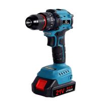 China Portable Cordless Electric Drill with Rechargeable 21v Battery, Wireless, Multi-functional, Variable Speed, Mini Drill for sale