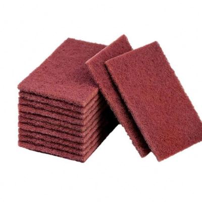 China 6''X9'' Square Non-woven Hand Pad OEM High Efficiency Fine Grit Polishing Pad for sale