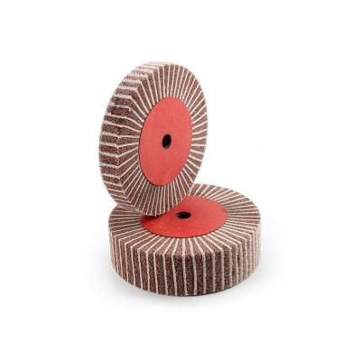China DMS Abrasive Tools Shaft-mounted Non-woven Flap Wheel Abrasives Nylon Grinding Wheel for Hardware 6mm 6.35mm for sale