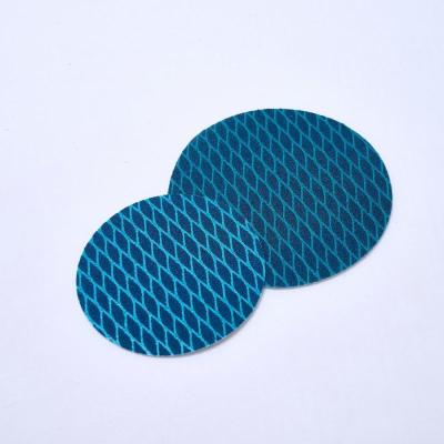China High Efficiency Blue Rhombic Mesh Blasting Media Sandpaper Discs for Metal and Wood Polishing 42-53HRC Hardness Grit 60#-320# for sale