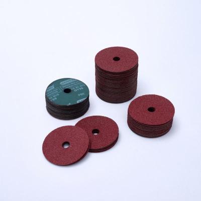 China Fiber Discs 100mm Diameter Center Hole High Quality Aluminum Oxide Abrasive Tools for Grinding & Smoothing 2.5mm/3mm Thickness for sale