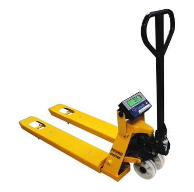 China 5T 10T Weighing Pallet Jack Scale With Electronic Weighing Indicator for sale