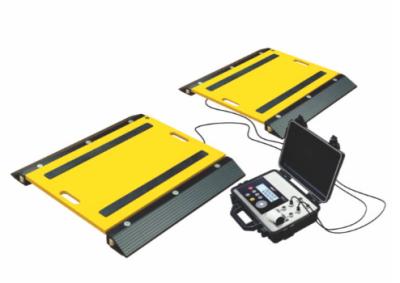 China 10T Wireless Truck Axle Scale Portable Vehicle Weigh Pads With Touch Screen Indicator for sale
