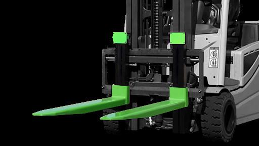 Quality Lift Truck Scale 0.5 Ton Small Electric Forklift Mounted Scales With Overload for sale