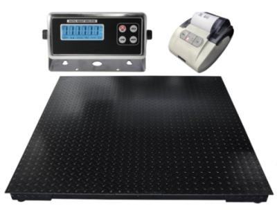 China 5'X5' Pallet Floor Scale 60"X60" 5000 Lbs Floor Scale With RS-232 Port Customized for sale