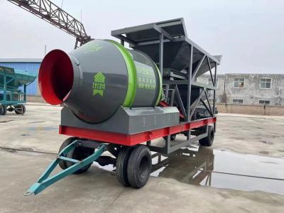 China XDEM Mobile Concrete Batching Plant Drum Type Mixing 46kw for sale