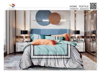 China Branded Design 100% Long Staple Cotton Reactive Print Customize Duvet Cover Bedding Set for sale