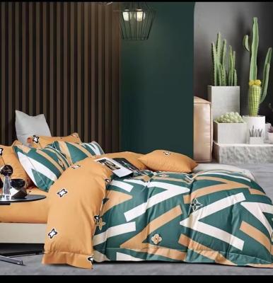 China Pure Cotton Reactive Print Duvet Cover Bedding Set Homeware Bedclothes for sale