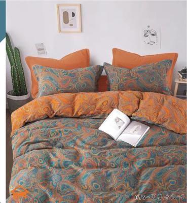 China Natural Pure Cotton Color Weaving Jacquard Bedding Customized Size Bedding Set for sale