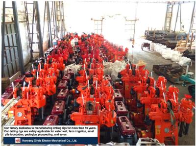 Cina impianto di perforazione idraulico portatile della trivellazione dell'acqua di 150m, piattaforma di produzione 13,3 del pozzo trivellato del CE in vendita