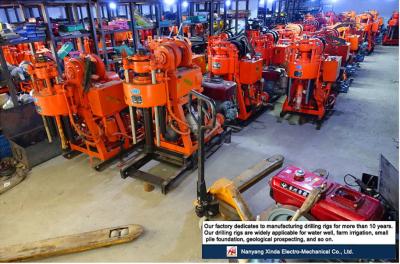 Cina impianto di perforazione idraulico portatile della trivellazione dell'acqua di 150m, piattaforma di produzione 13,3 del pozzo trivellato del CE in vendita