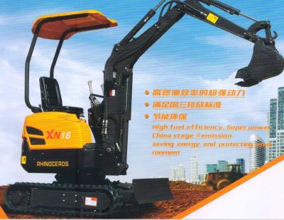 China XN16 1.5 Ton 16MPa Earth Excavation Machine With Backhoe for sale