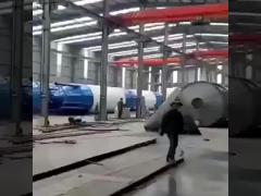 Estação estacionária de mistura de lotes de betão HZS60 60M3H 110kw