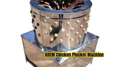 XDEM Commercial Chicken Plucker Machine 60 Barrel Stainless Steel Poultry Depilator for Chicken Duck