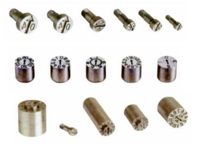 China SKD61 Steel Adjustable Date Stamps Die Stamps For Plastic Injection Mold for sale