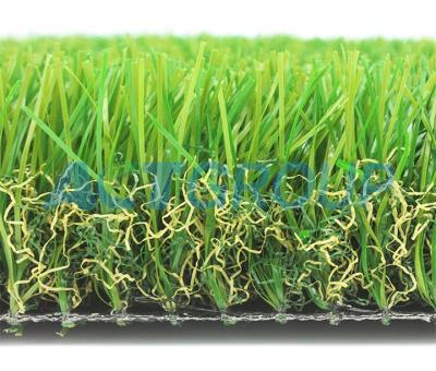 China Landscaping Garden Commercial Artificial Grass 50mm Pile PE + PP Monofilament for sale