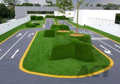 China Soccer Field Commercial Artificial Grass Good Durability Environmental Friendly for sale