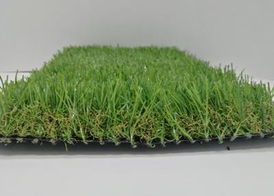 China Residential  Artificial Lawn Grass 35mm Pile , UV Resistant Fake Grass For Garden for sale