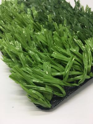 China Fibrillated Football Athletic Artificial Turf , Synthetic Grass For Soccer Fields for sale