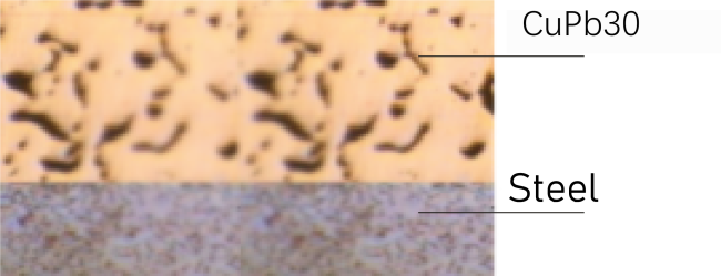 Bimetal bearing material composition