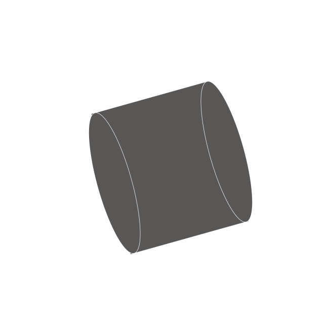 Straight sleeve self-lubricating grey cast iron bearing sleeve