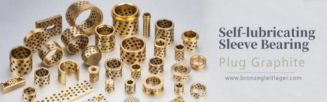 Graphite Plugged self-lebricating bronze Bushings