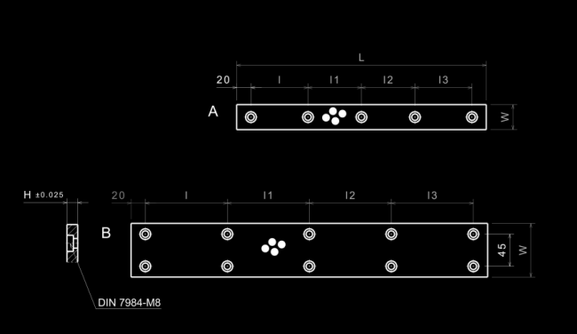 oil-free slide plate size model