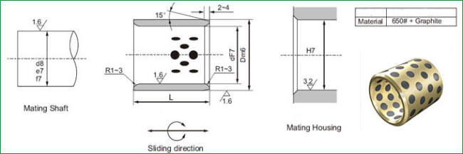 graphite plugged bronze bushings