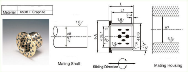 oilless flanged bushes