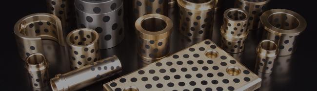 ALUMINUM BRONZE BUSHING, GRAPHITE PLUGGED
