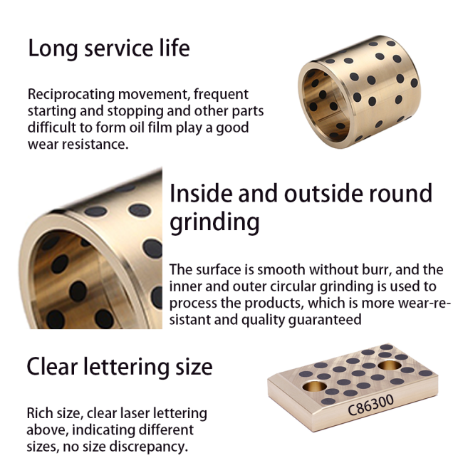 graphite plugged bronze bushing