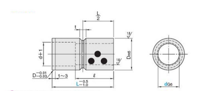graphite plugged bushing