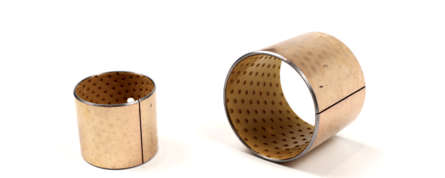 Sliding layer POM bushing with or without lubricant indents for machining