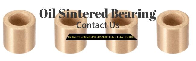 Sintered Bronze Oil Impregnated Self Lubricating Sleeve Bearings