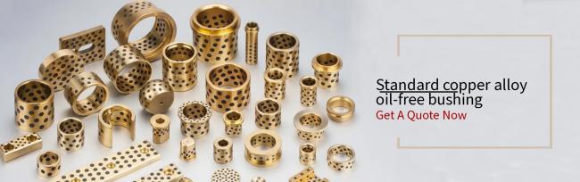 Casting Bearing Graphite Brass Self Lubricating Bushing Oilless Solid Copper Sleeve 