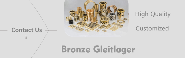 CNC Plugged Graphite Bronze Sleeve Bearings Bush For Oil Solid Bushing Casting Bearing 